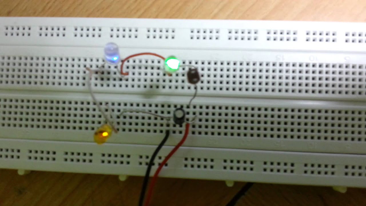 Capacitor with light-dependent resistors - YouTube