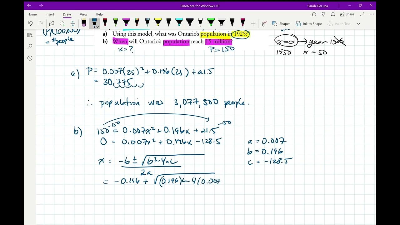 Solving Quadratics Word Problem Example 3 - YouTube