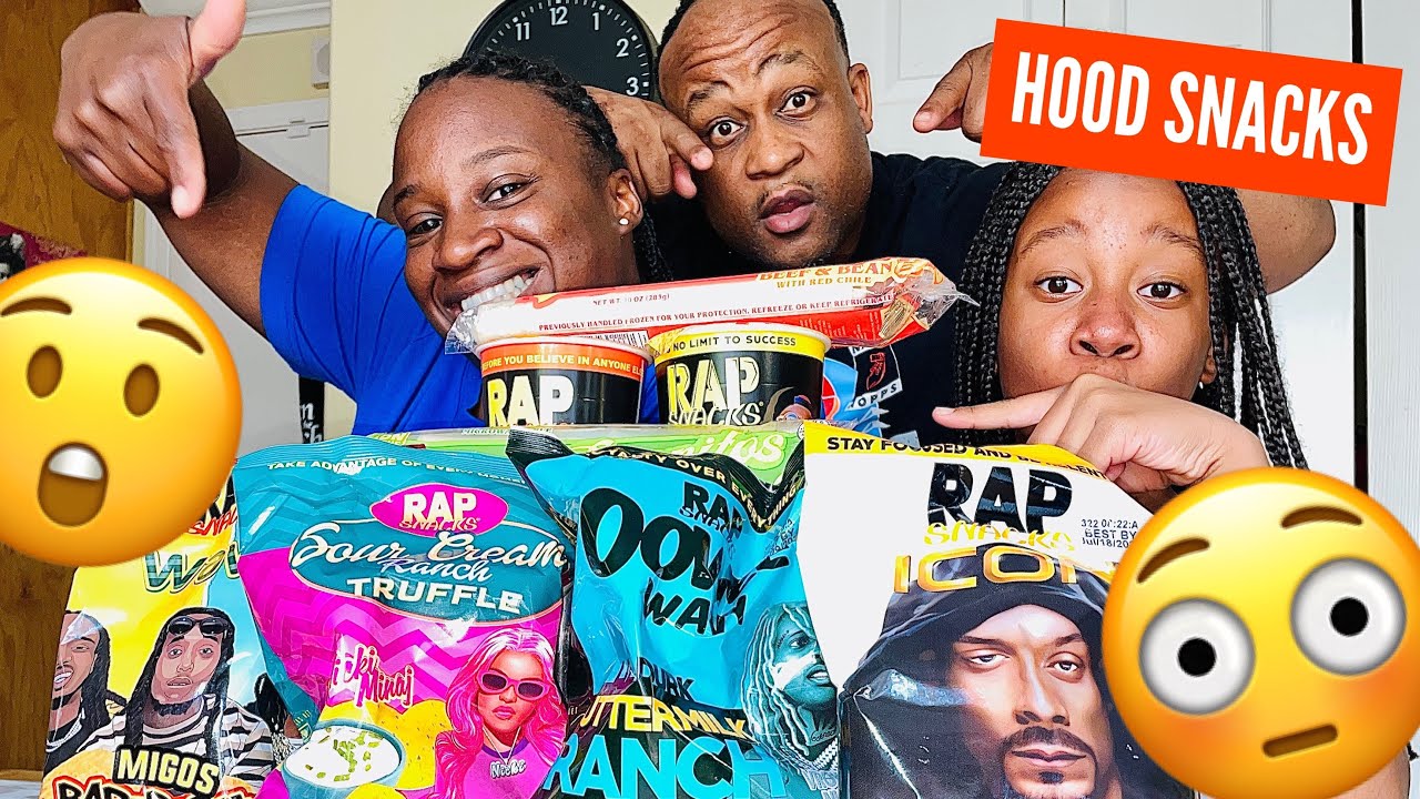 Eating Popular Hood Snacks For Lunch - YouTube
