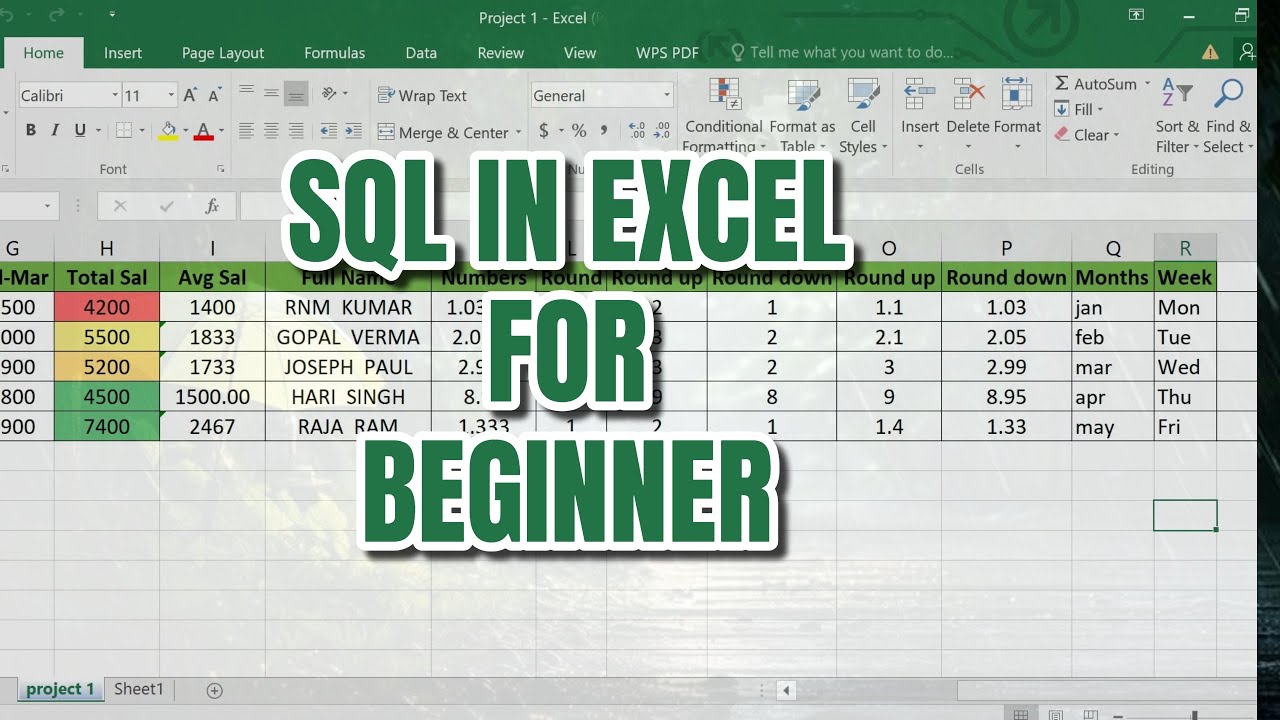 Bí Quyết Sử Dụng SQL Trong Excel Để Tăng Năng Suất - YouTube