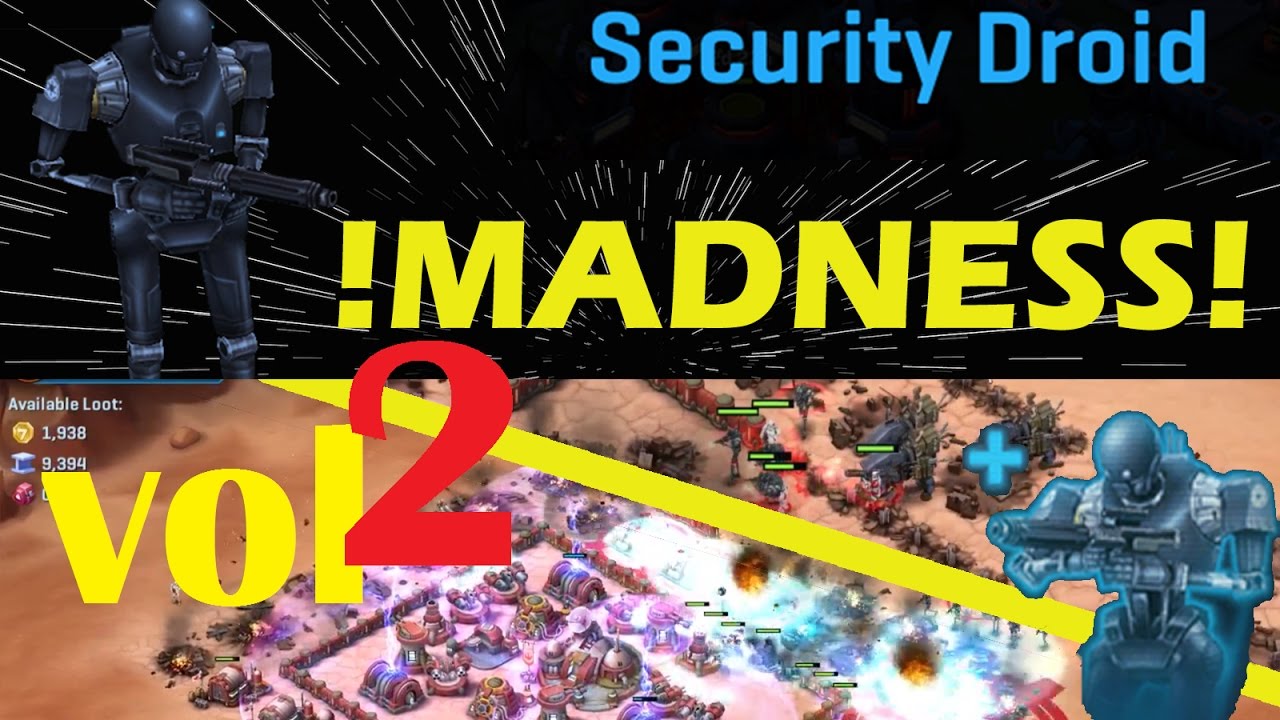 Star Wars Commander Security Droid Madness V2 - YouTube