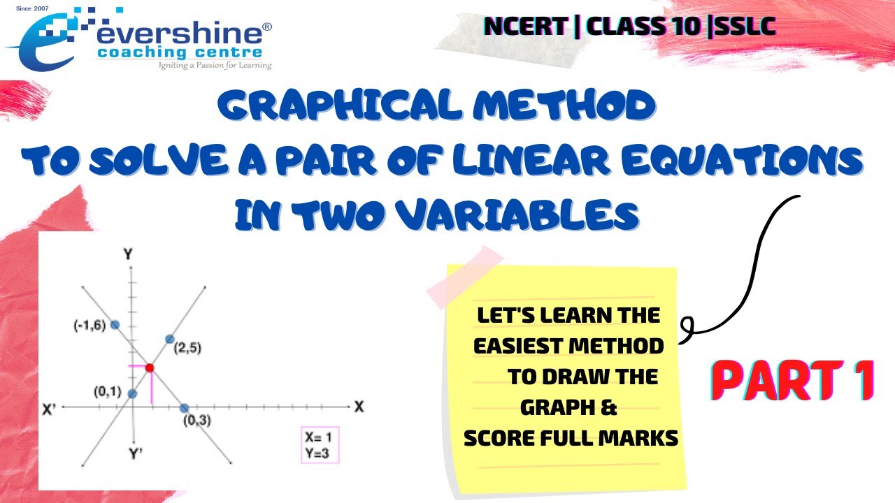 GRAPHICAL METHOD TO SOLVE PAIR OF LINEAR EQUATIONS IN TWO VARIABLES YouTube graphical-method-to-solve-pair-of-linear-equations-in-two-variables-youtube