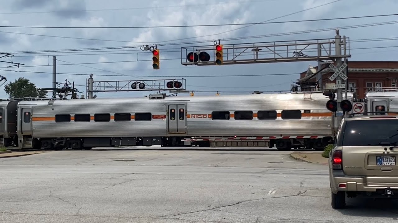 South Shore Commuter Train - Lake Street Railroad Crossing, Gary, IN ...
