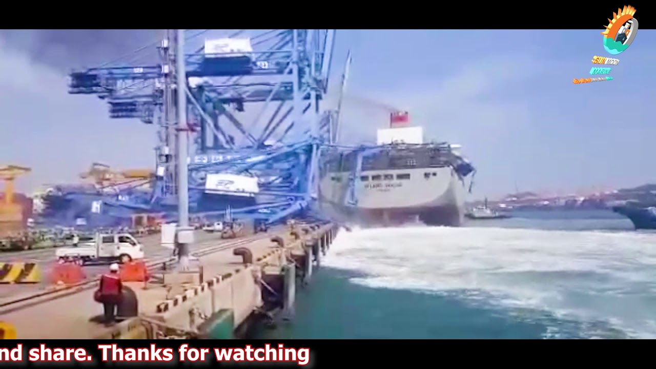Big Container Ship Accident || MILANO BRIDGE Container ship Accident at ...