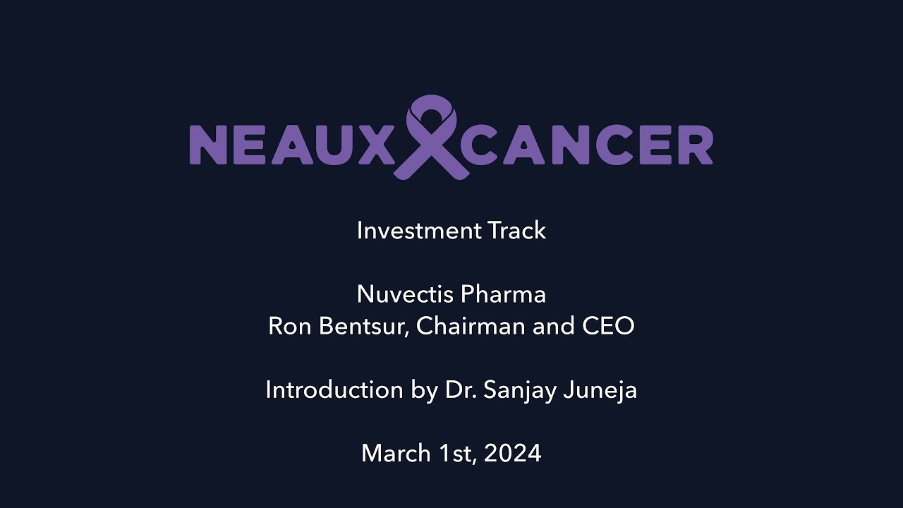 CAGLA Investment Track: Nuvectis Pharma, Chairman/CEO Ron Bentsur ...