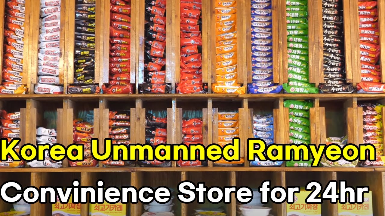 Korea Ramyeon Convinience Store for 24 hours / Korea Delicious Food ...