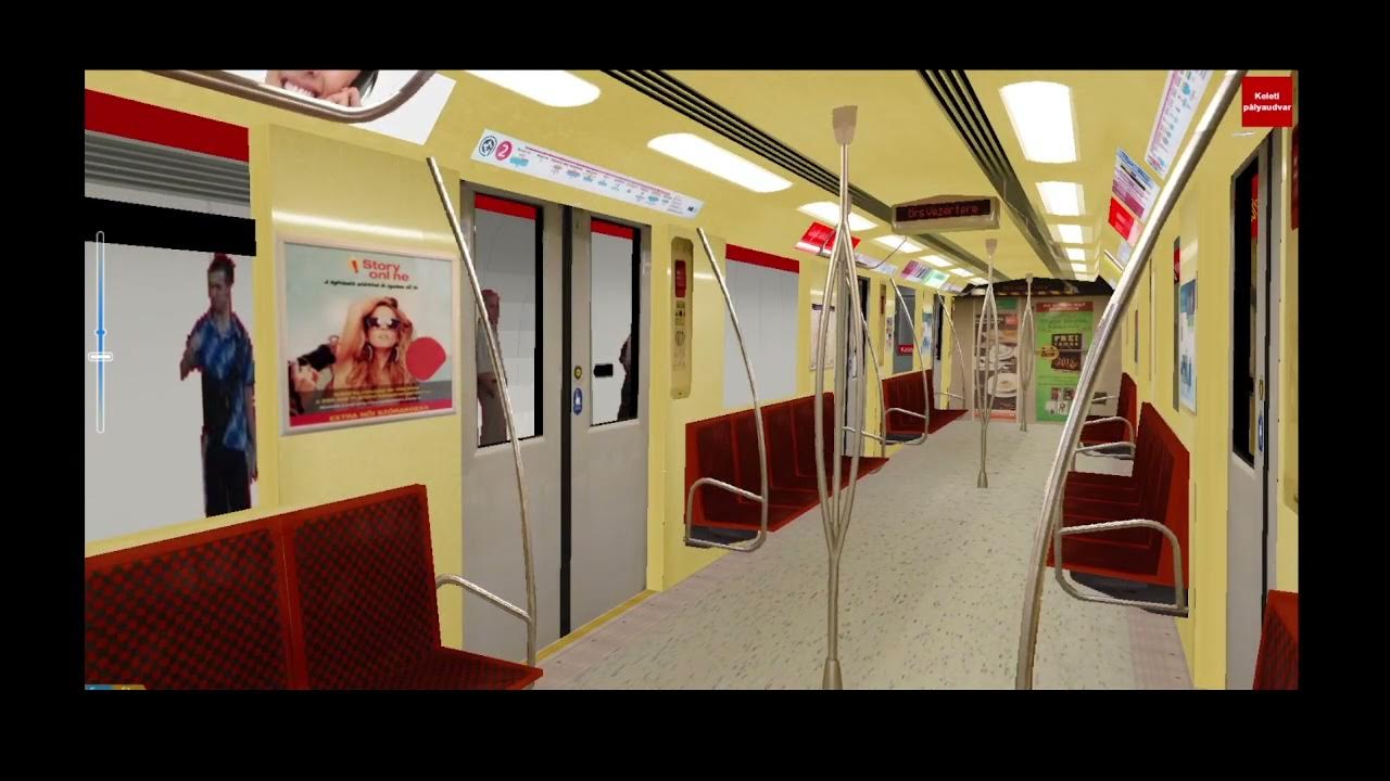 Open BVE M2-es metró Déli pályaudvar-Örs Vezér tere (az utolsó járat) - YouTube