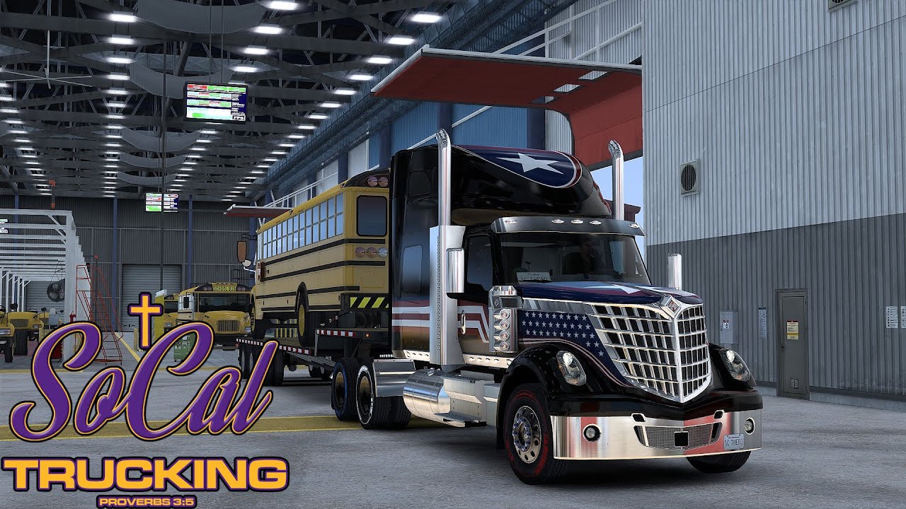 American Truck Simulator | Convoy | School Buses to Pine Bluff Arkansas ...