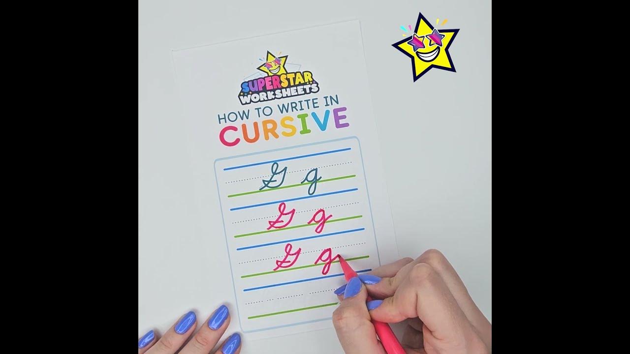 How to Write Cursive Letter G - YouTube