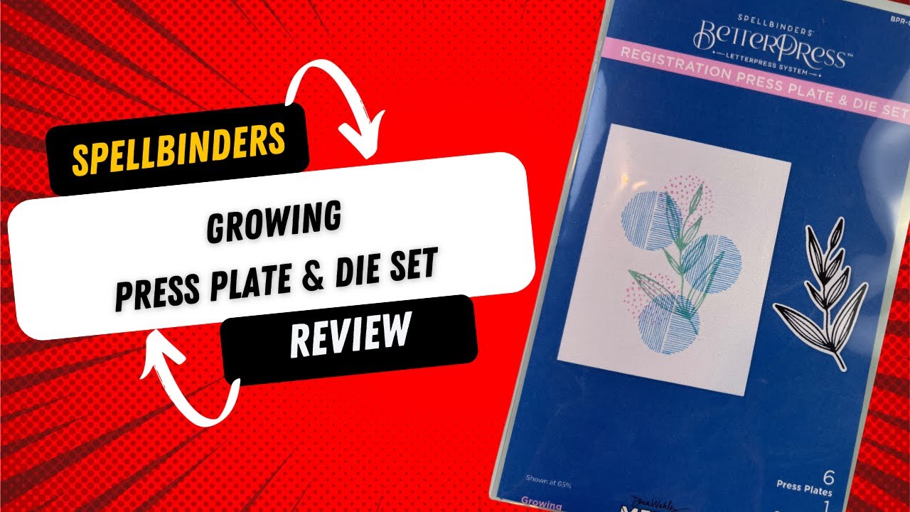 Spellbinders Growing Registration Press plate & die set Review - YouTube