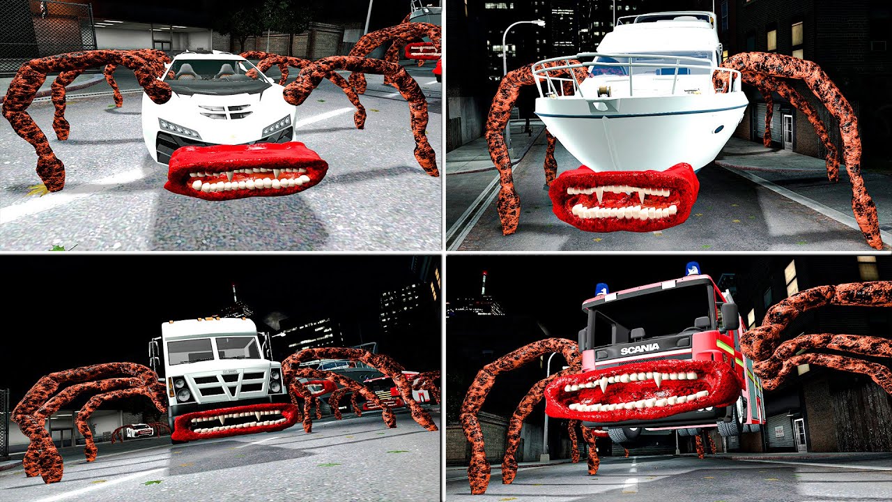 NEW REALISTIC BUS EATER, CAR EATER and SHIP EATER !!! TORTURE IN GMOD ...