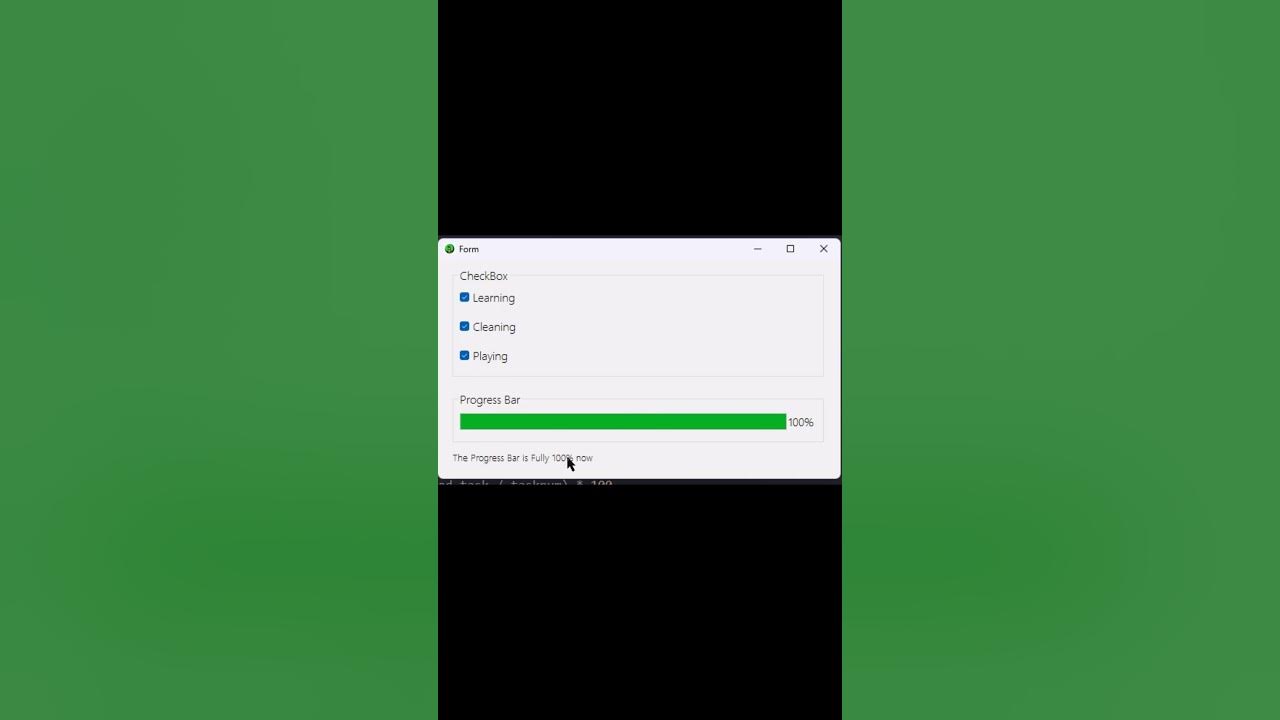 How To Make Checkboxes Control The Load Of A Progress Bar With