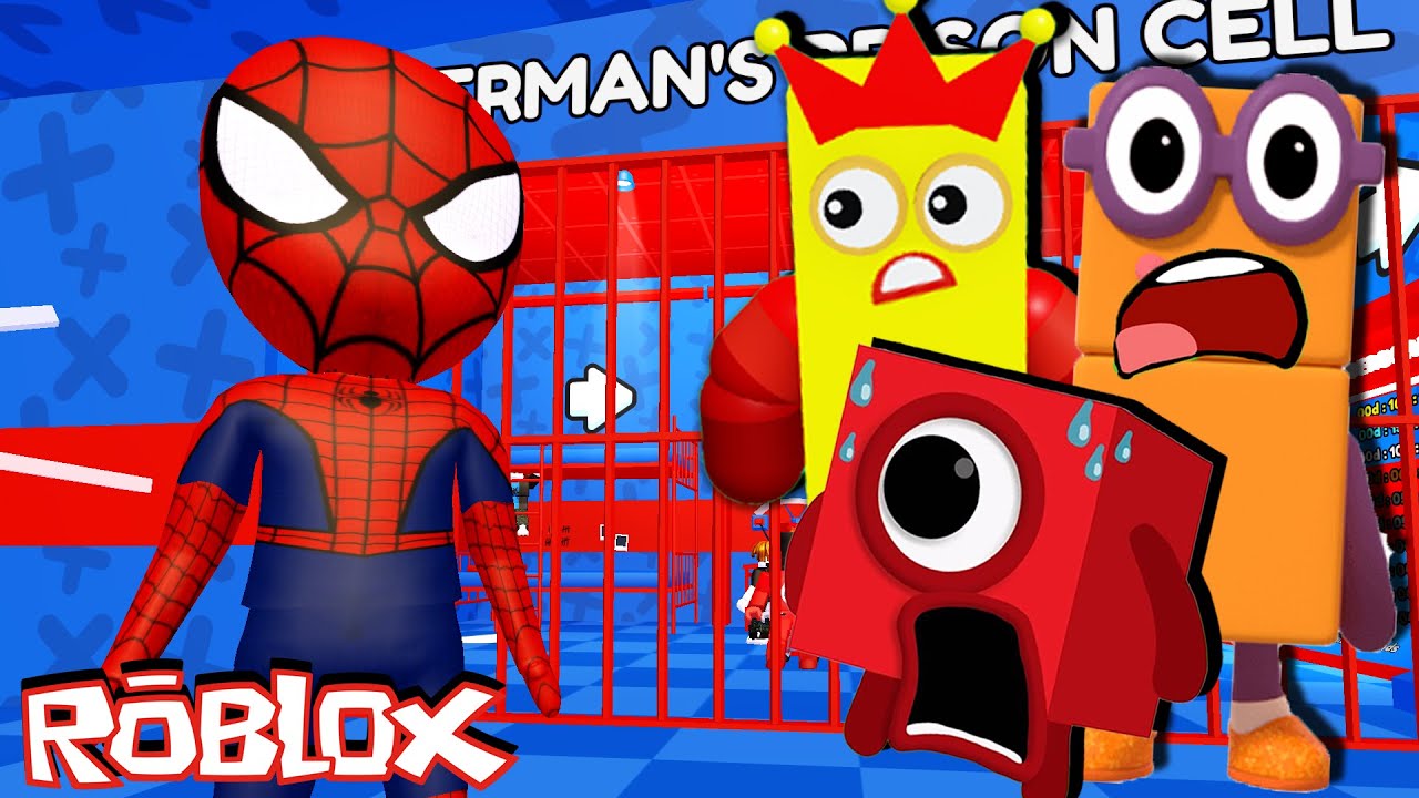 Numberblocks ESCAPE SPIDERMAN BARRY PRISON RUN in Roblox - YouTube