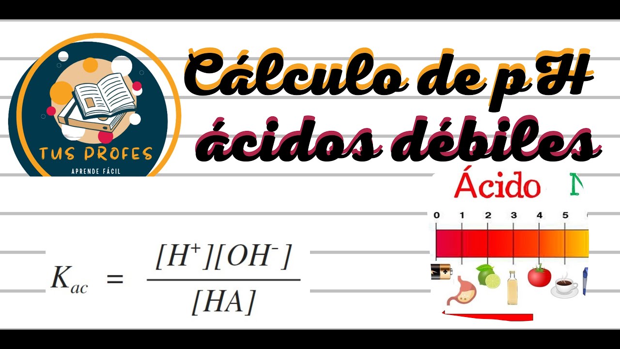 Cálculo de pH de un ácido débil - YouTube