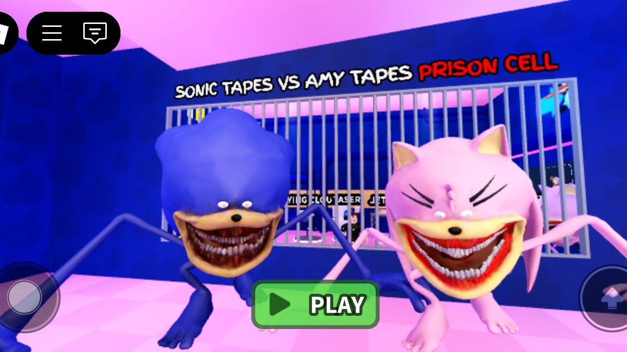 Sonic tapes vs Amy tapes prison run gameplay - YouTube