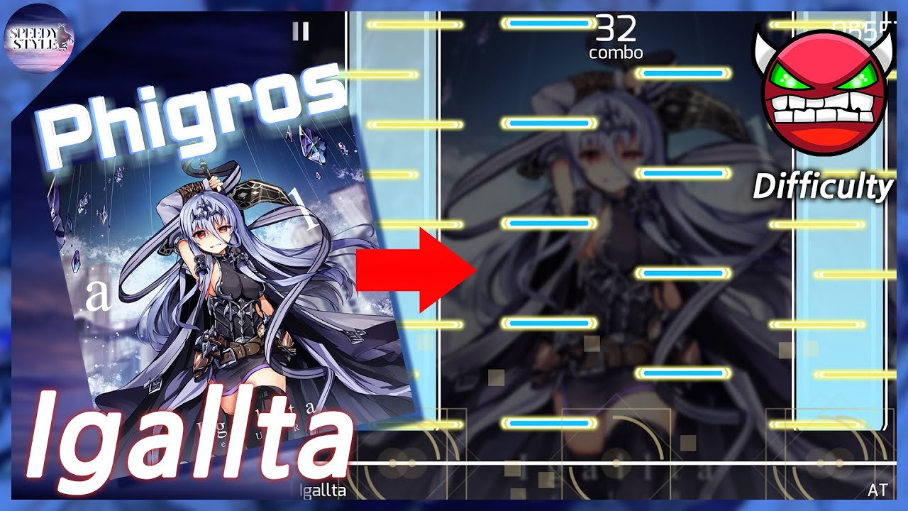 [Phigros] Hardest Song in Phigros - Igallta [AT 16] - YouTube