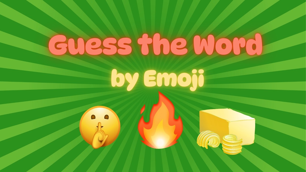 Guess the Word by Emoji | Guess The Word #games - YouTube