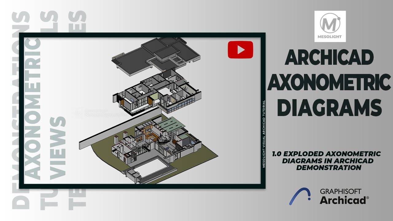 Easy Axonometric Diagram Tutorial With ArchiCAD | Project Demonstration ...