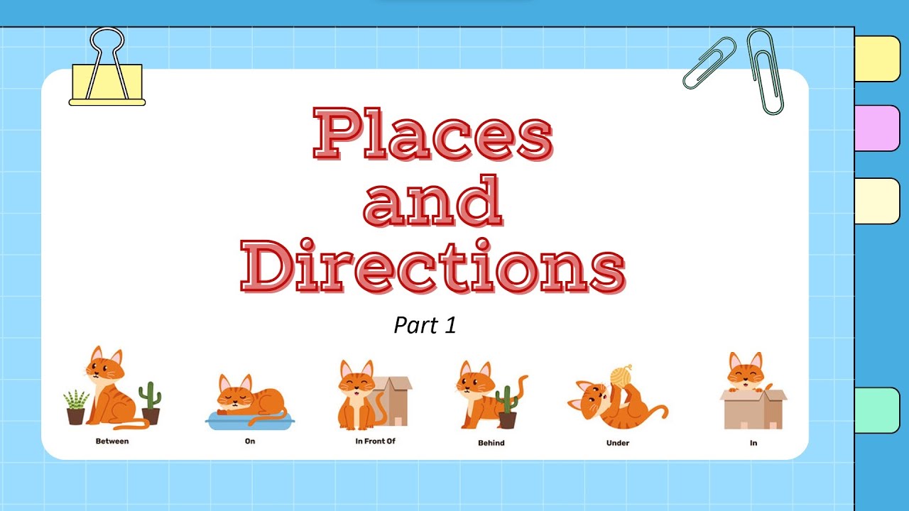 STARTERS - BUỔI 5 - KHÓA 4 - PLACES AND DIRECTIONS - PART 1 - YouTube