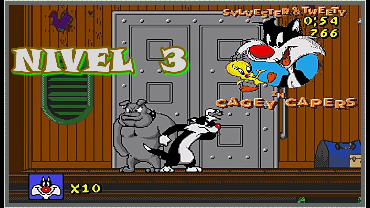🐱‍👓 Sylvester and Tweety in Cagey Capers 🐤 - Nivel 3 - SEGA - (Gameplay ...