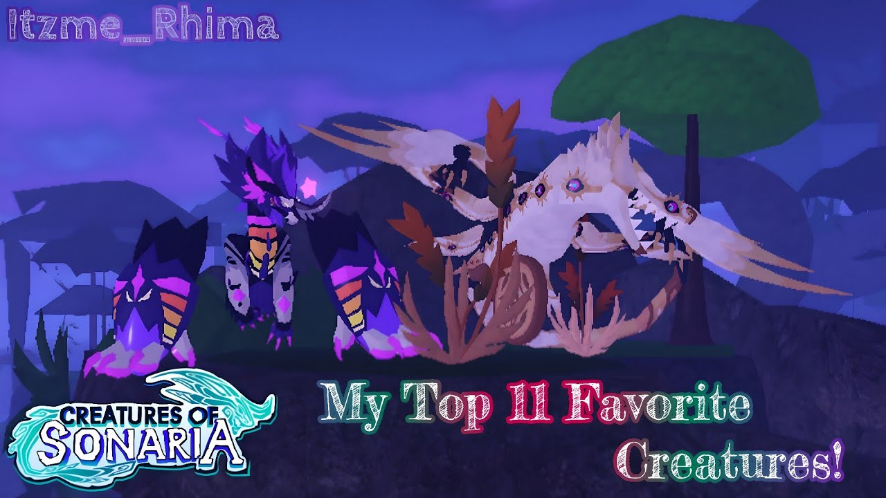 My Top 11 Favorite Creatures so Far! || 🍃Creatures of Sonaria (Roblox ...