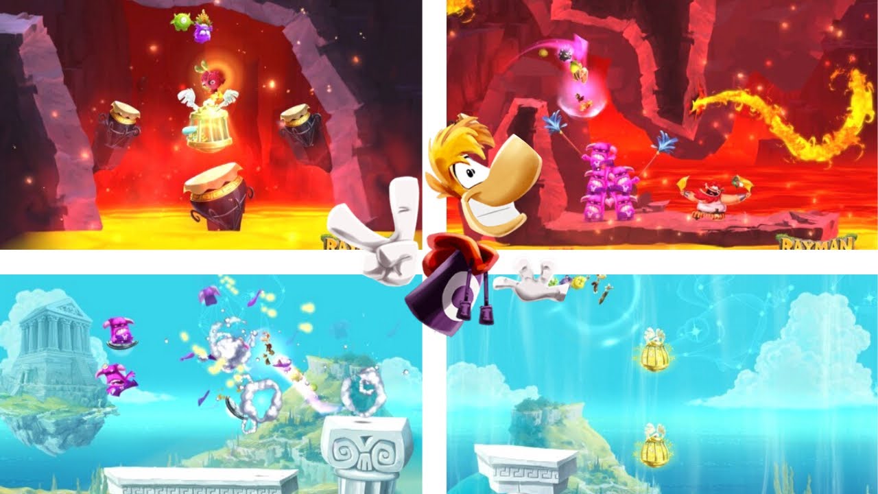 RAYMAN ADVENTURES IPAD GAME - Adventure 178 (Platform, Retro game play ...