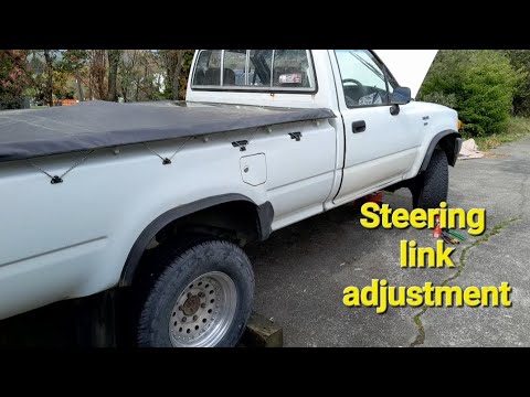 Toyota Solid Axle Steering Link adjustment. Ln106 Hilux. Take up the ...
