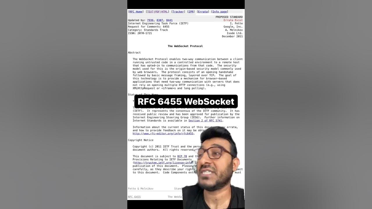RFC 6455 - The WebSocket Protocol #shorts #minuteengineering - YouTube