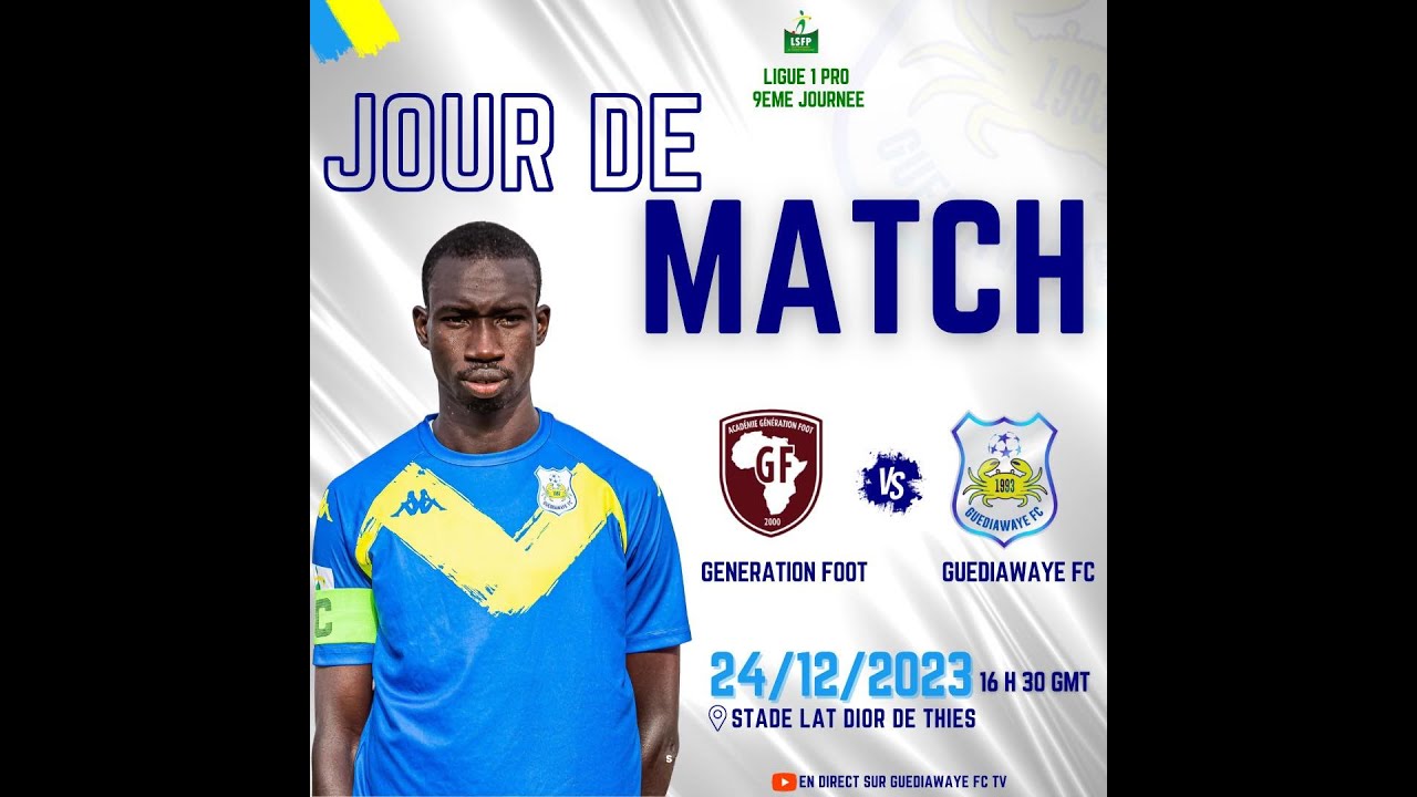 / Génération foot / Guediawaye fc - YouTube