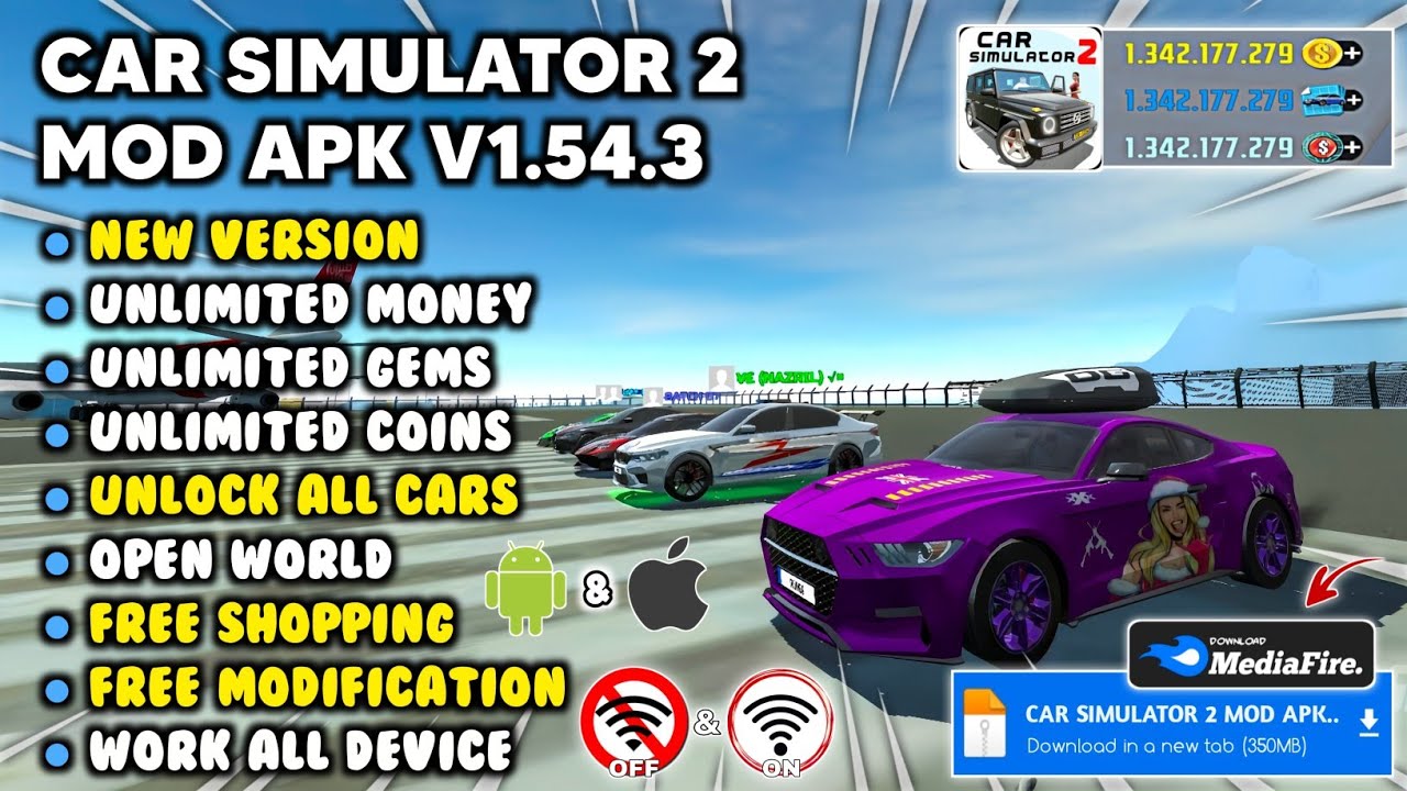 Update!! Car Simulator 2 Mod Apk V1.54.3 New 2025 - Unlimited Money ...