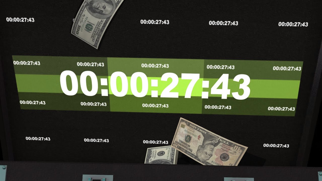 MONEY COUNTDOWN 30 SEC TIMER ( v 193 ) casino CLOCK with sound effects ...