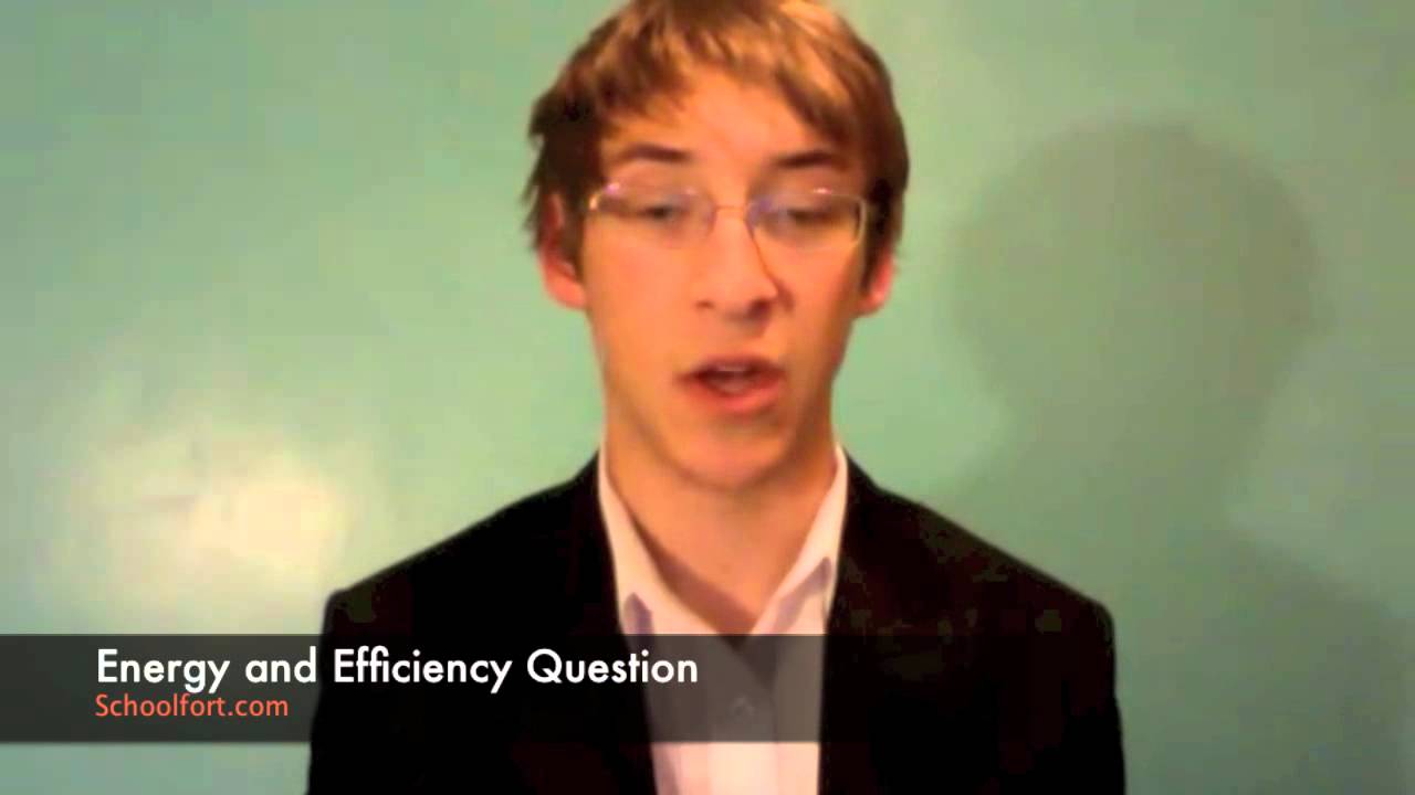 Energy and Efficiency: GCSE Physics Exam Question - YouTube
