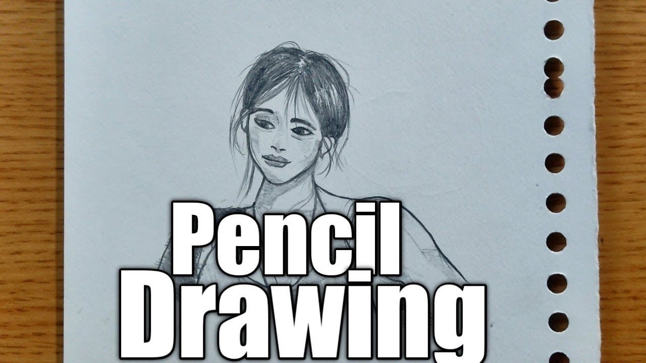 Pencil Drawing Technique / Female Figure / Drawing process / ep 47 ...