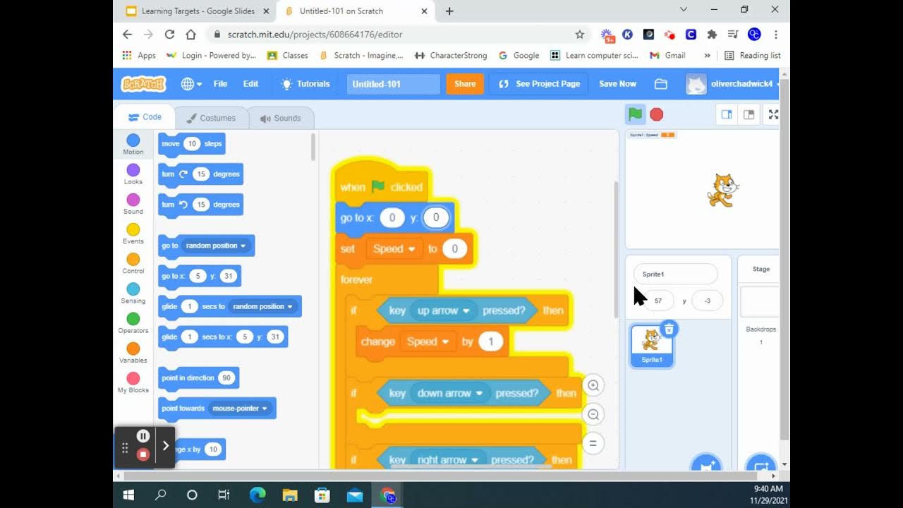 Acceleration and Friction in Scratch - YouTube