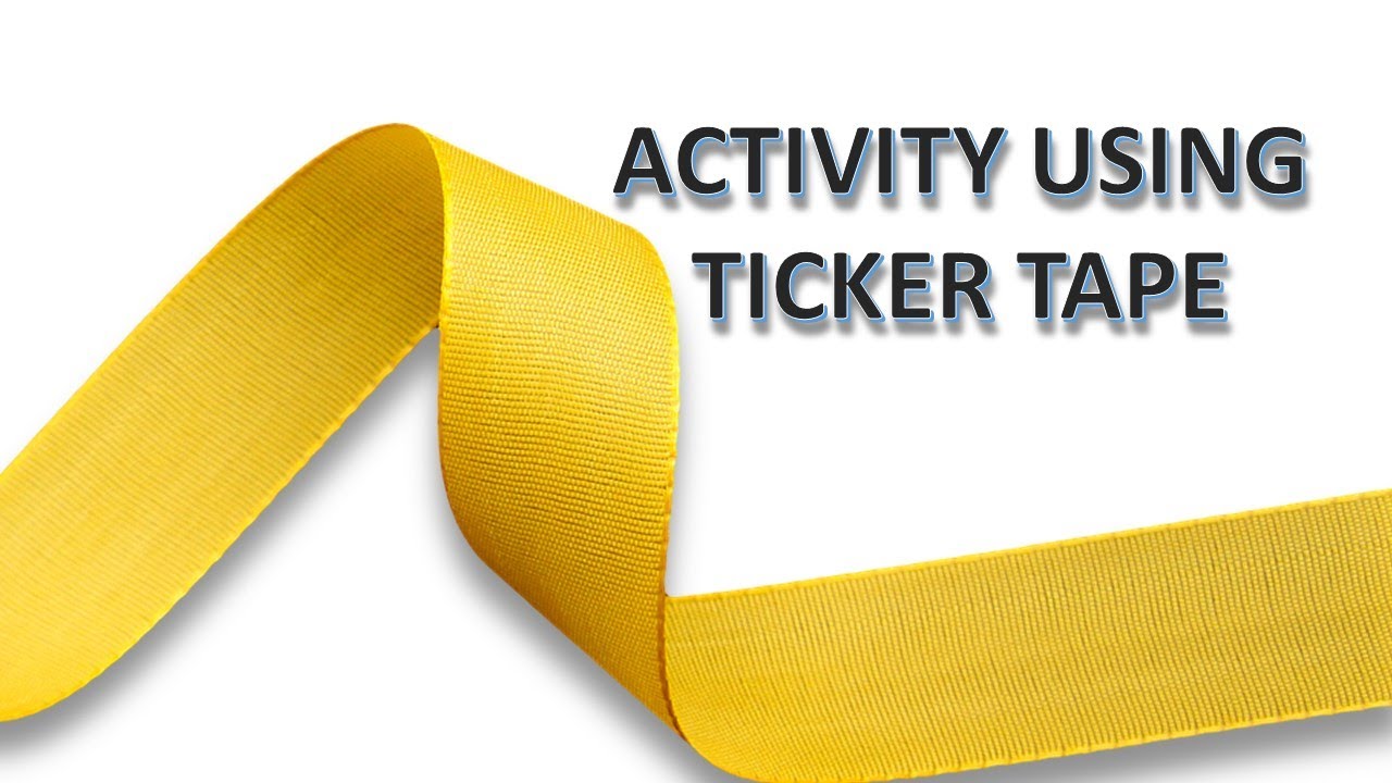 11.1 TICKER TAPE ACTIVITY in SCIENCE KSSM FORM 4 - YouTube