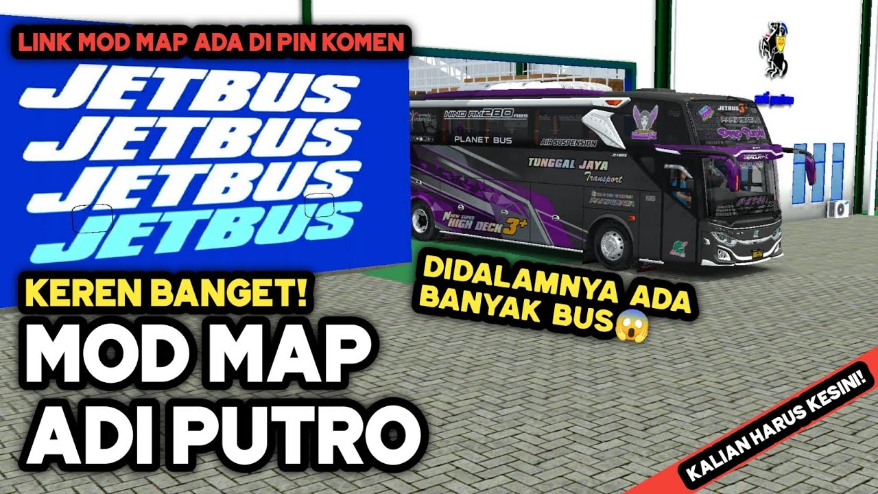 MOD MAP ADI PUTRO 😱ternyata di dalamnya ada banyak bus! -Bus simulator ...