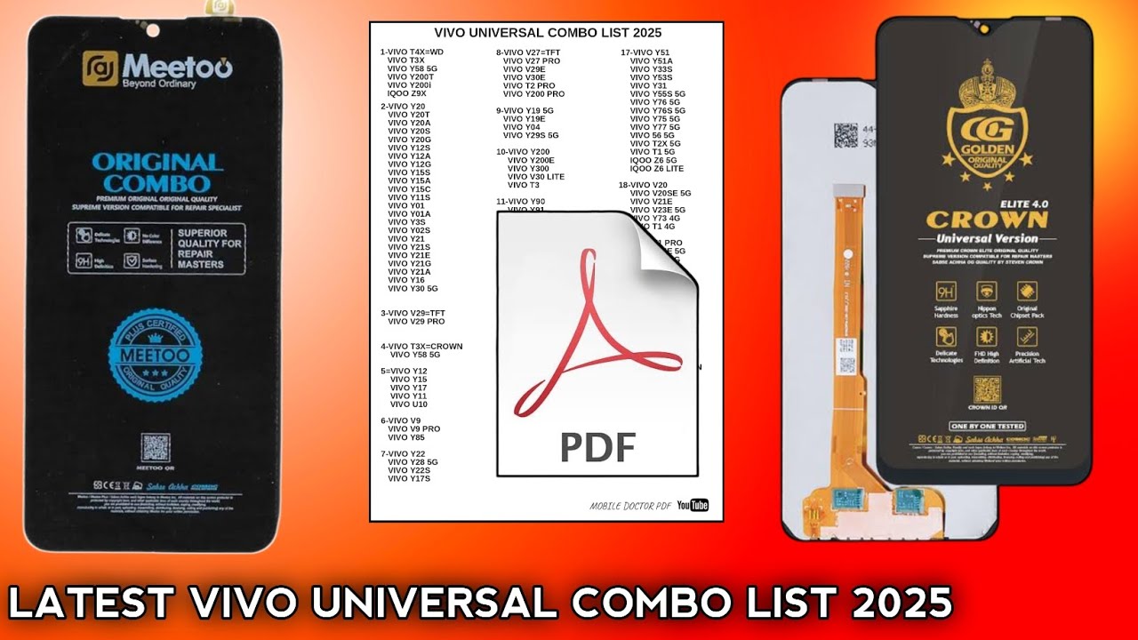 Vivo Universal Combo List 2025| Vivo Latest universal Combo List - YouTube