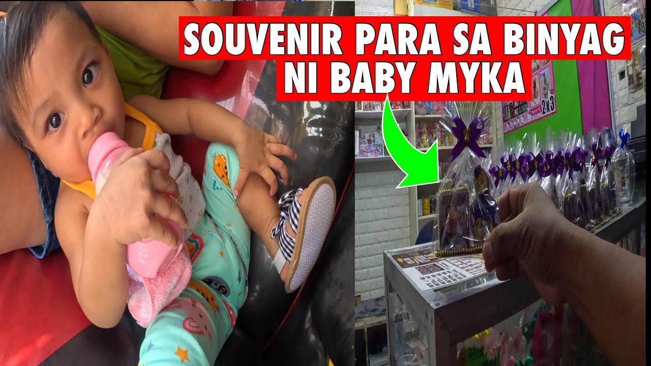 Souvenir para sa binyag ni baby MYKA - YouTube