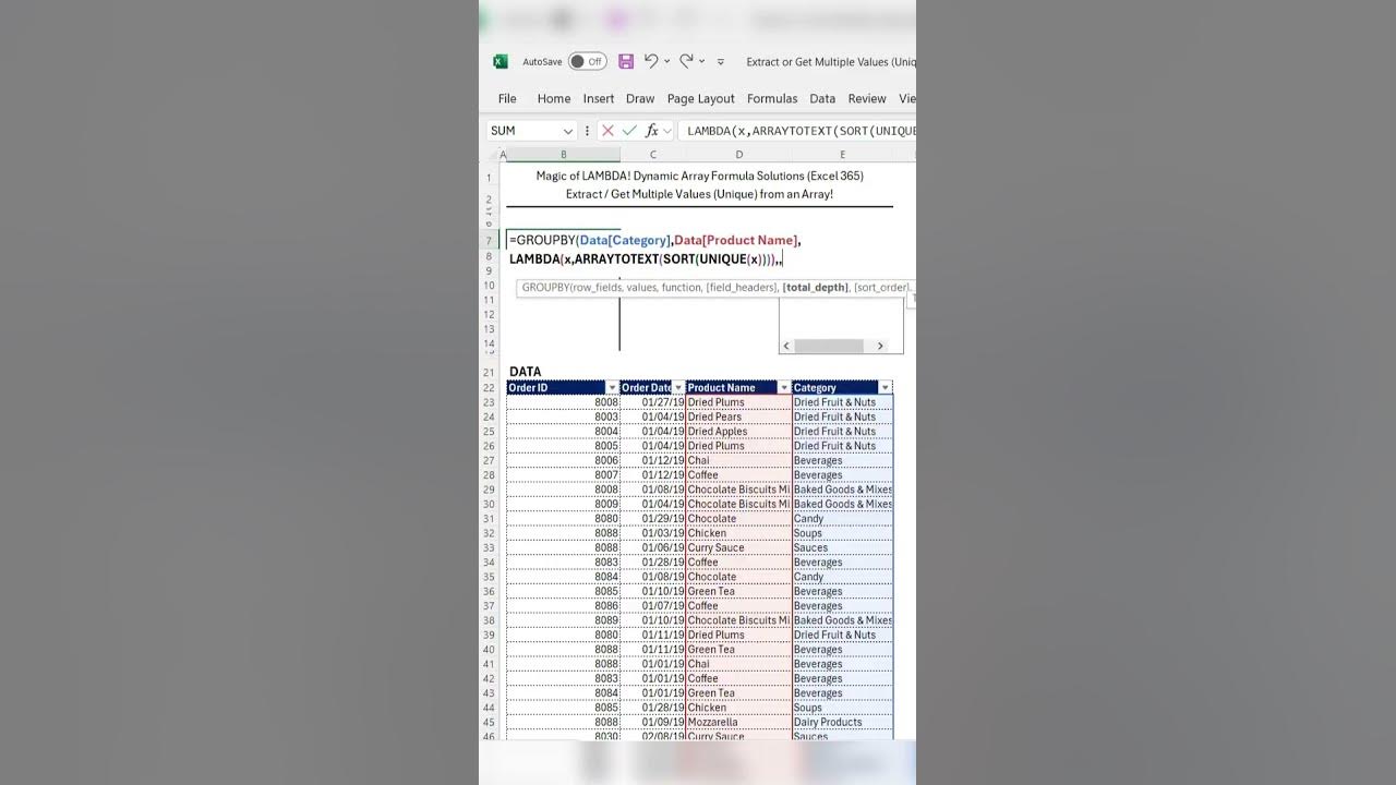 Magic of LAMBDA! Dynamic Array Formula Solutions #excel #googlesheets #microsoftexcel # ...