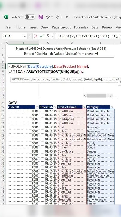 Magic of LAMBDA! Dynamic Array Formula Solutions #excel #googlesheets #microsoftexcel # ...
