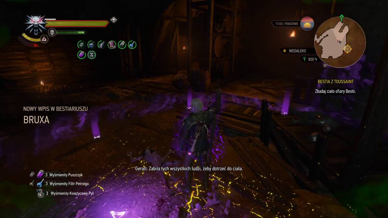 witcher 3 blood and wine bruxa sign build death march - YouTube
