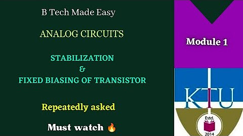 EET205 ANALOG ELECTRONICS S3 EEE KTU 2019 SCHEME - YouTube