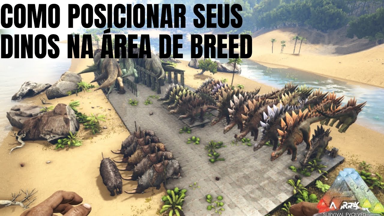 ARK Survival Evolved: tutorial de como posicionar seus dinos na área de Breeding - YouTube