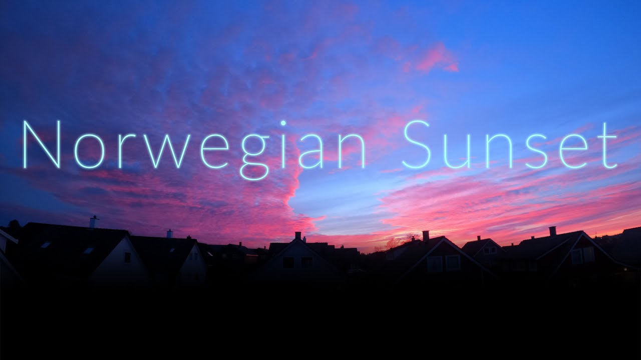 Another Norwegian Sunset - GoPro timelapse - YouTube