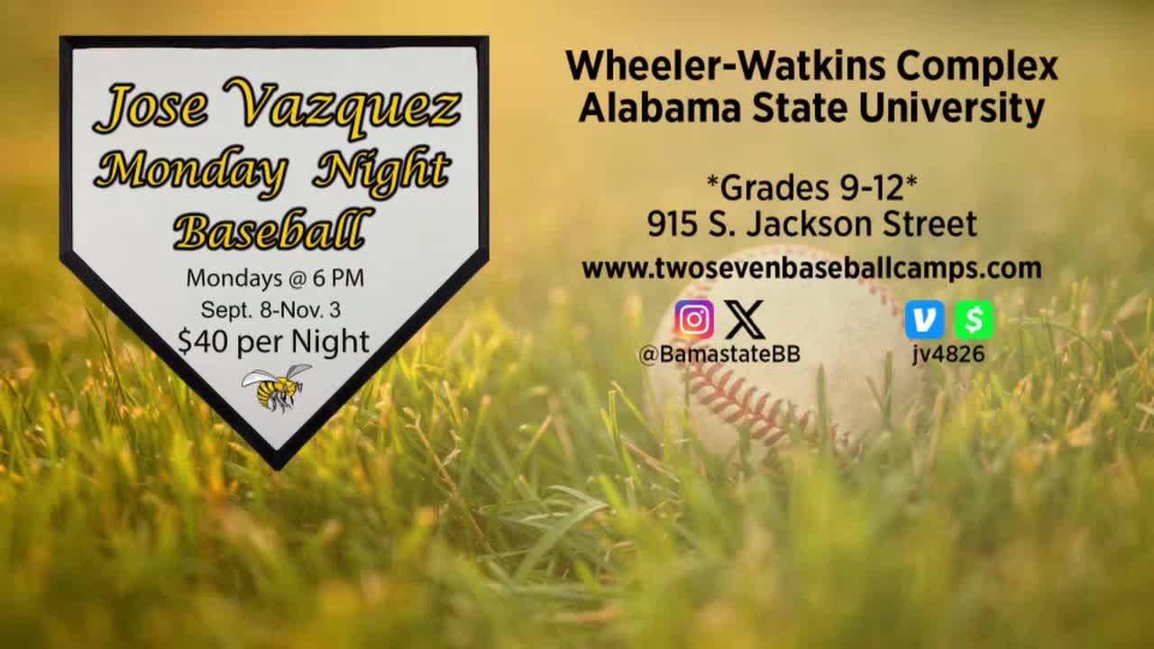 Monday Night Baseball happening this fall at Alabama State - YouTube
