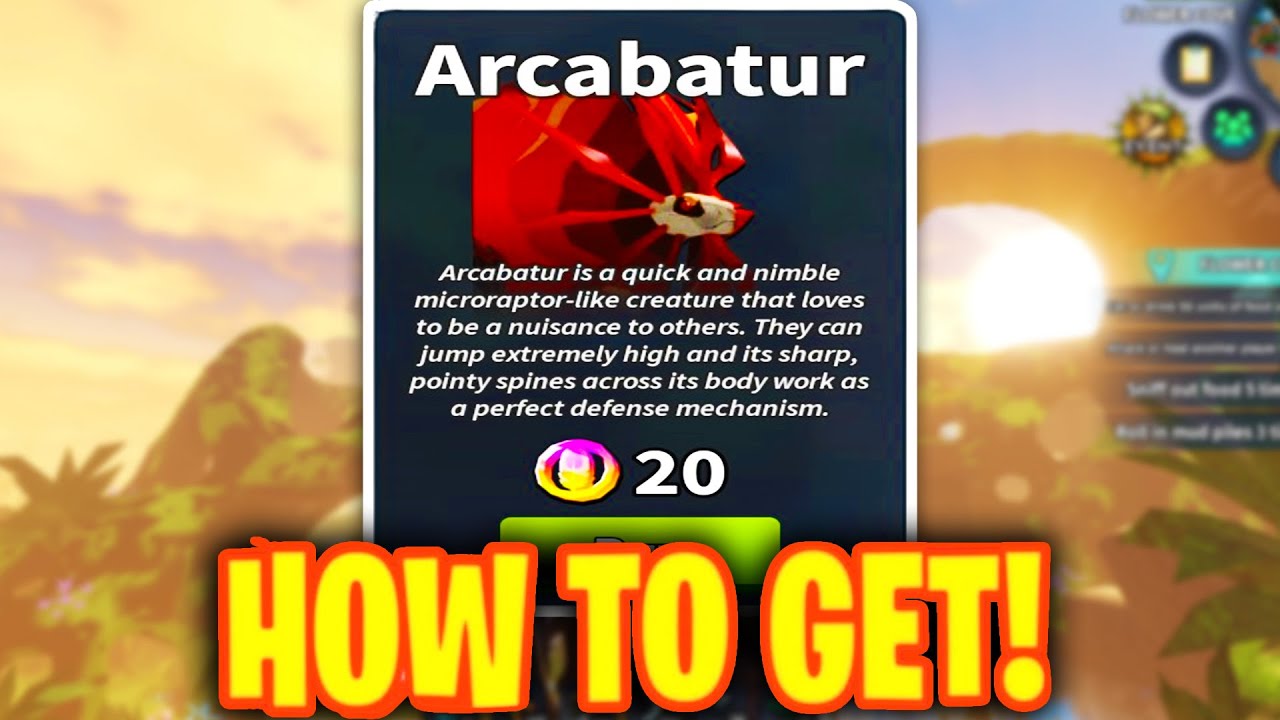 HOW TO GET ARCABATUR SHOWCASE In CREATURES OF SONARIA! Roblox - YouTube