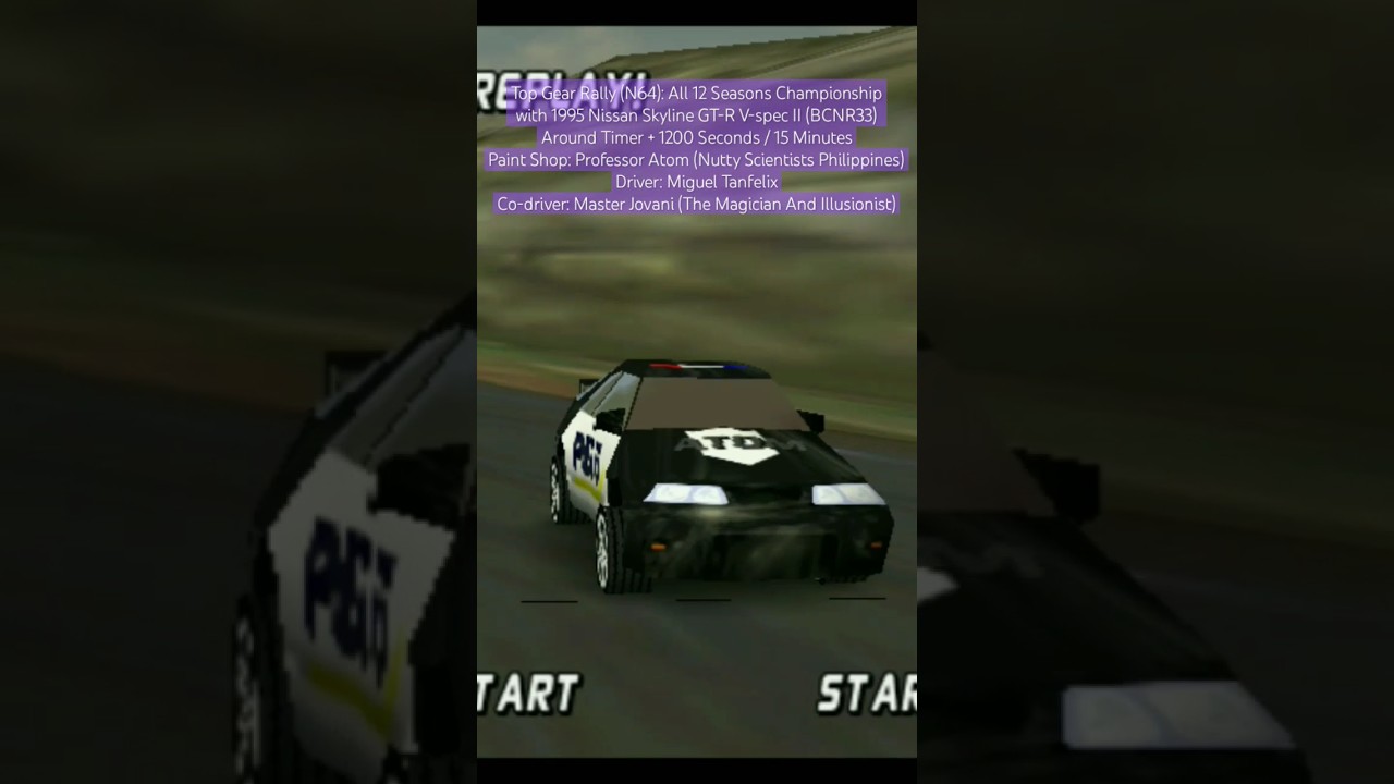 Top Gear Rally (N64) | All 12 Seasons Championship | Nissan Skyline GT ...