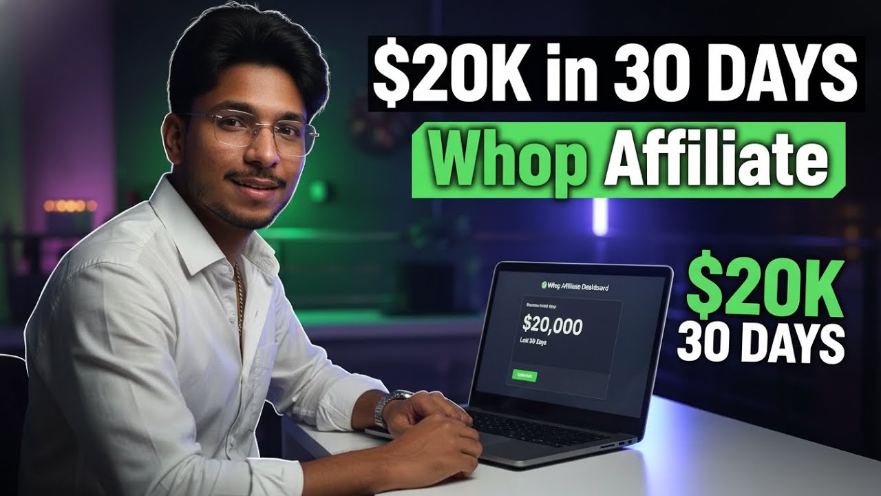 Whop Affiliate Earning 20,000 dollars In last 30 days - Ankit Soni ...