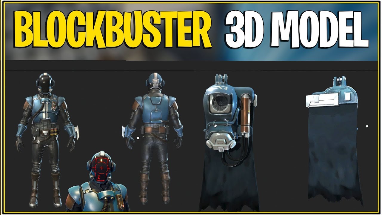 *NEW* Fortnite: 3D ANIMATED BLOCKBUSTER SKIN AND BACK BLING! | (Leaked ...