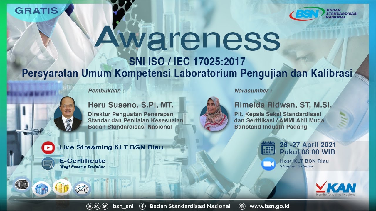 Awareness SNI ISO/IEC 17025:2017 ( Bagian 1 ) - YouTube